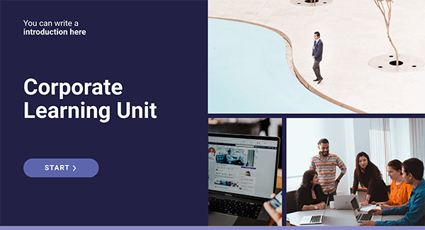 Modulo didattico aziendale | Template di Genially